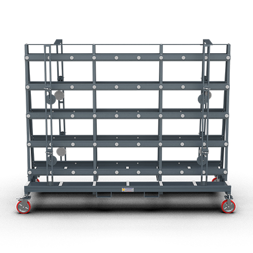 ABACO OVERSIZED GLASS TRANSPORT CART - AOGTC11879