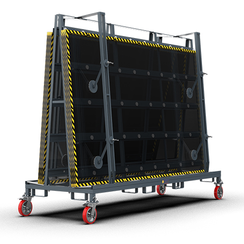 ABACO OVERSIZED GLASS TRANSPORT CART - AOGTC11879